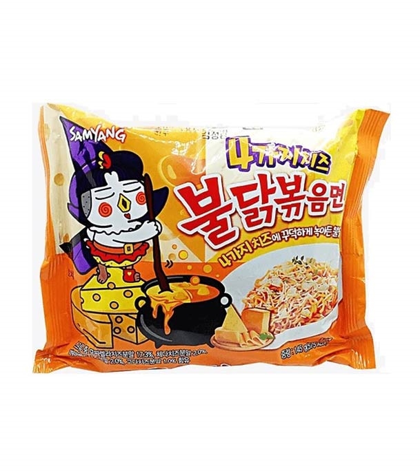 SAMYANG, 4 Cheese, Spicy Chicken Flovor, 140g | The Blassa
