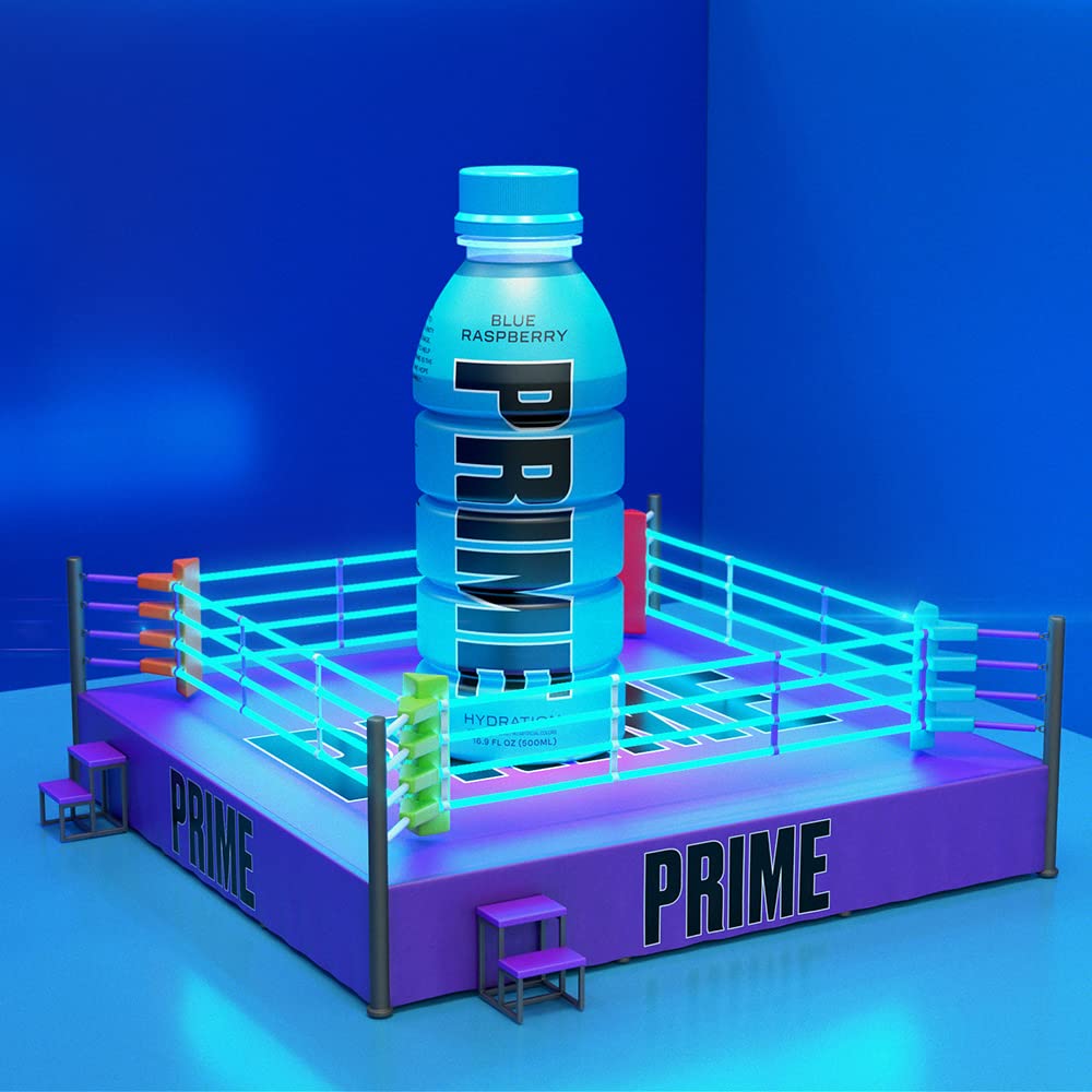 Prime, Hydration Drink, Blue Raspberry | Zero Sucre | 500ml | The Blassa
